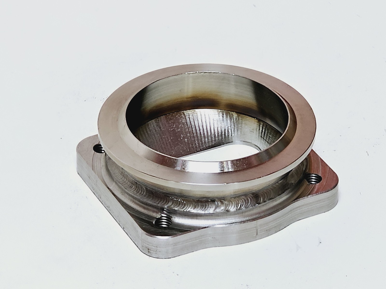 Stainless T4 Undivided Flange to PTE Pro Mod 3.5″ Inlet V-band Turbine ...