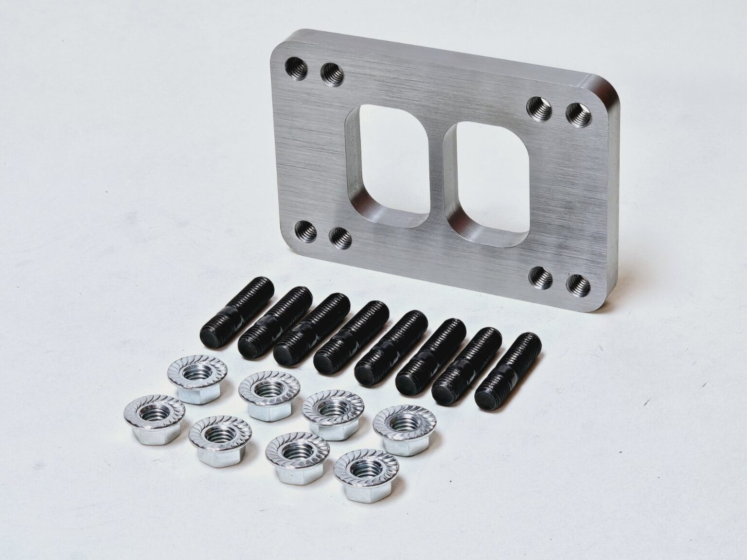T4 Divided to T6 Inlet Adapter Turbo Flange NO Transition Stud KIt S400 ...