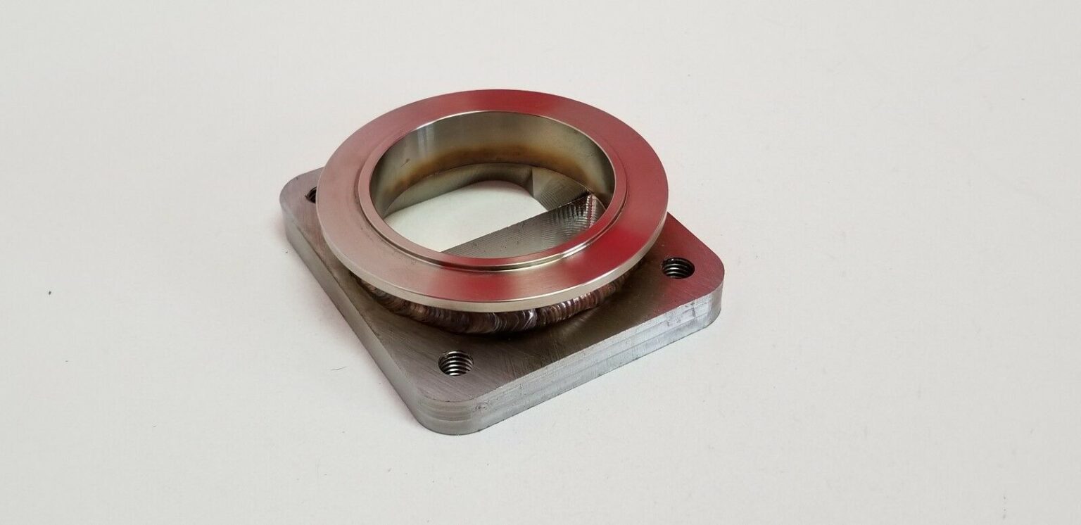 Stainless T4 Divided Inlet to GT40 GT42 GT45 Tial Vband Turbo Adapter ...