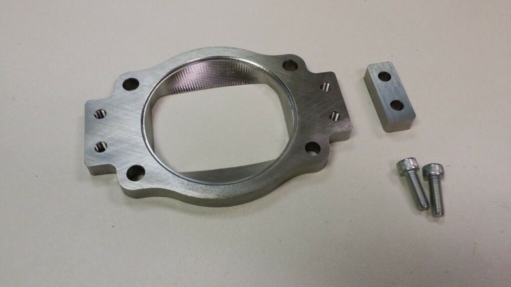 Stainless T6 Undivided to 4.0" inch Inlet Transition Turbo Flange Tabs ...