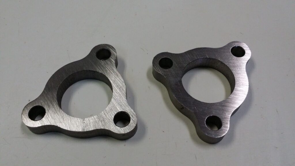 Stainless 3000GT VR4 Mitsubishi Turbo Inlet Flange Set TD04-9B TD-04 ...