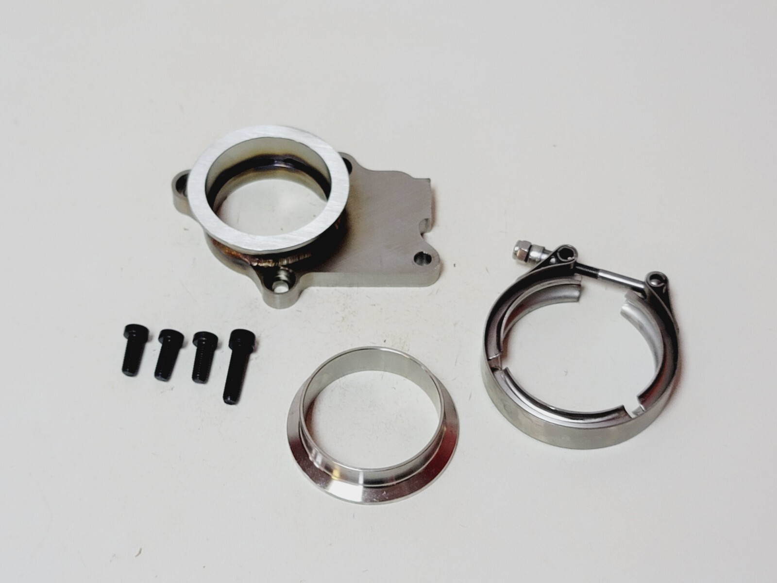 Stainless Downpipe Flange 2.5" V-band Kit fits Holset HX25 HX27 HX25W ...