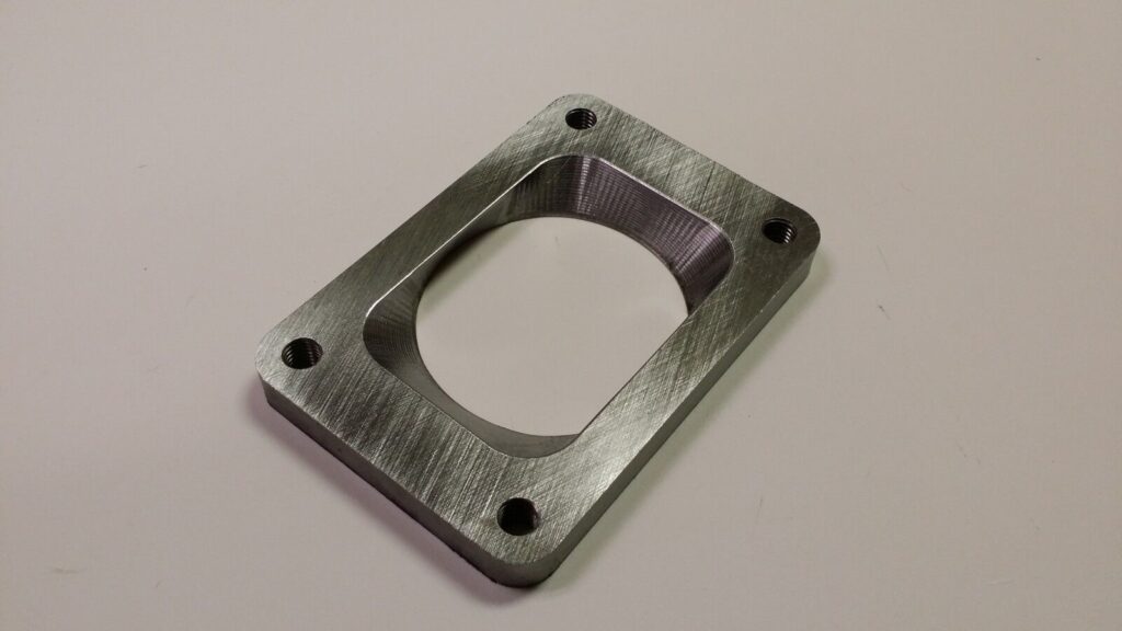 T6 Undivided Turbo Inlet Adapter Flange to 3.0" Exhaust Tubing ...