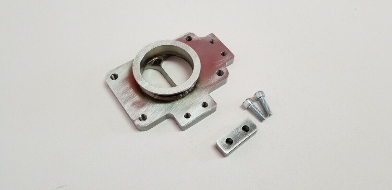 Stainless T6 Divided Turbo Inlet Flange to 2.50" Vband Tabs Transition ...