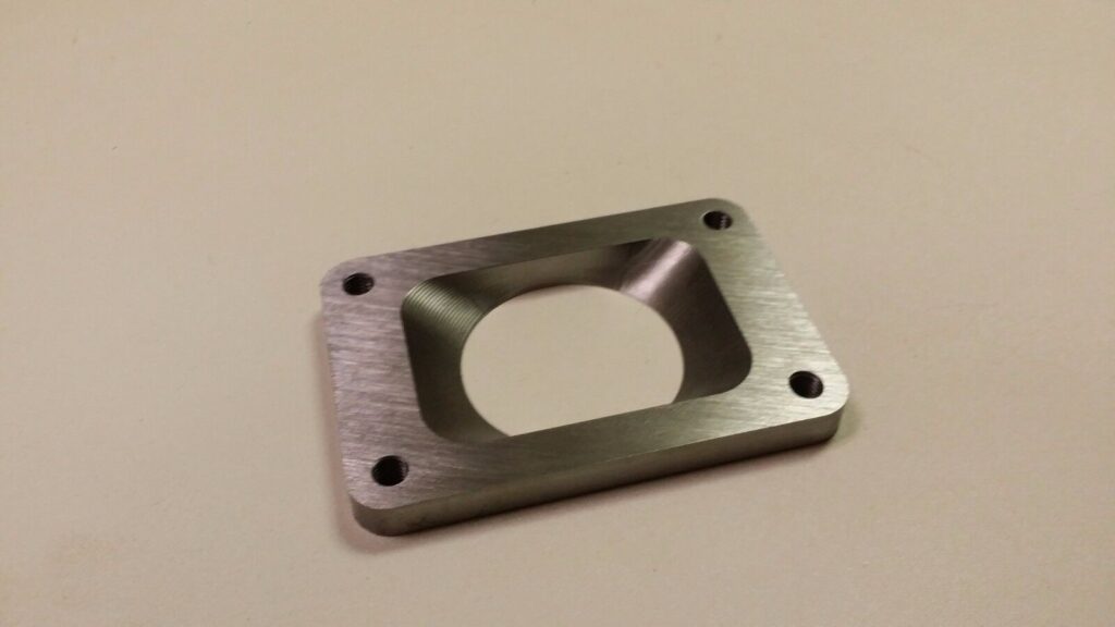 Stainless T6 Undivided Turbo Inlet Adapter Flange to 2.5" Exhaust ...