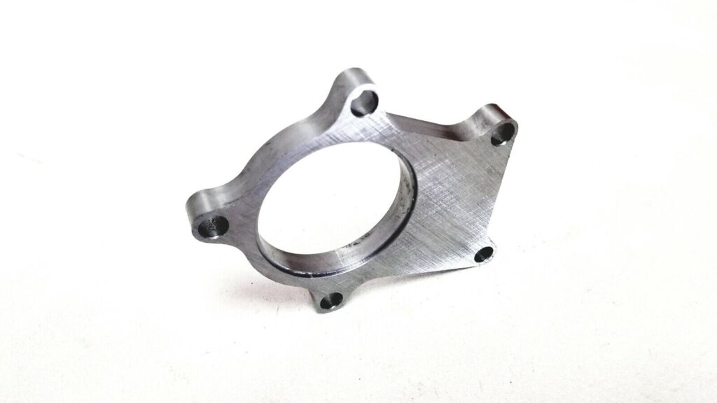 T3 Turbo 5 Bolt Downpipe Outlet Flange 2.5" ID T3/T4 External Wastegate ...