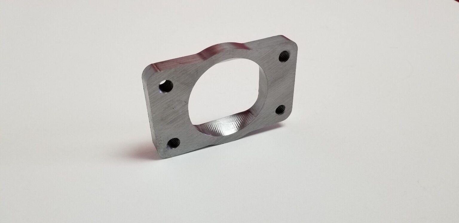 T3 Undivided to 2.50" inch Inlet Turbo Flange Transition Threaded GT30 ...