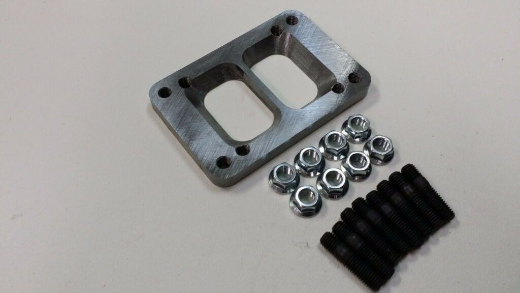 T4 Divided to T6 Divided Turbo Inlet Studs Kit Transition Adapter ...