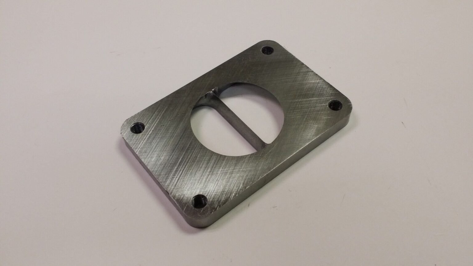 T6 Divided Turbo Inlet Adapter Flange to 2.5" Exhaust Tubing Transition ...