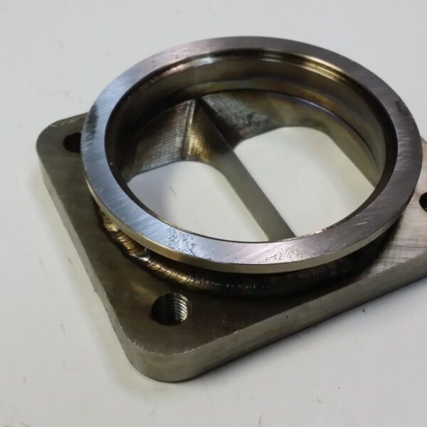 Stainless T4 Divided Inlet to 3" OD V-band fit Garrett Turbo Flange ...
