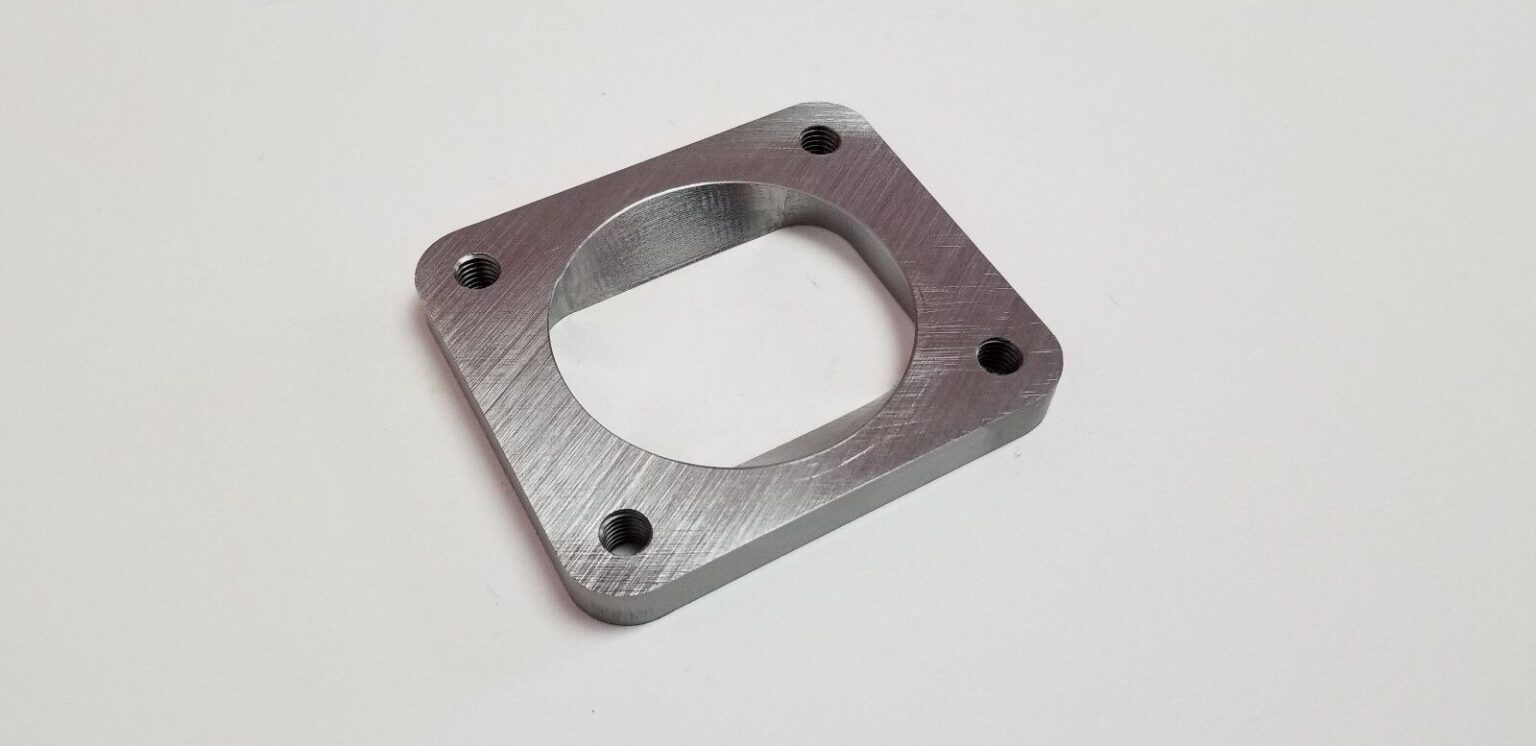 T4 Undivided to 3" inch Inlet Turbo Flange Transition 1/2" CNC thick ...